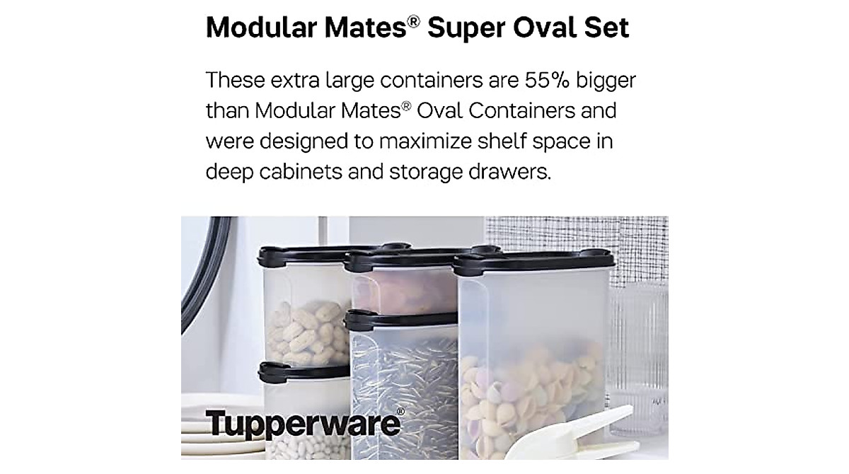 Tupperware Modular Mates Super Oval Set - Organize Your Pantry