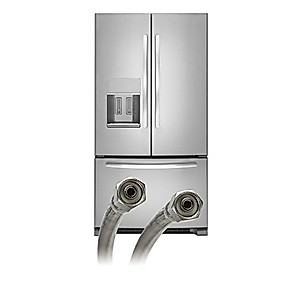 Fluidmaster 12IM72 Braided Stainless Steel Ice Maker Connector Water Line with Dual 1/4-In. x 1/4-In. Female Compression Threads, 6 Ft. (72-In.) Length