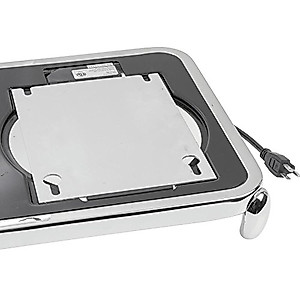 HUBERT Electric Chafer Heater Rectangular Stainless Steel - 11 7/8"L x 7 3/4"W x 3/4"H