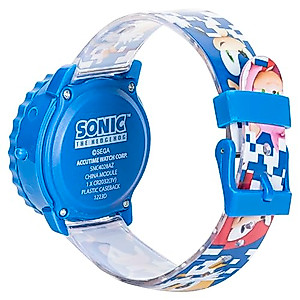Sonic The Hedgehog Kids Digital Watch – Flashing LED Light-Up Display, Easy-to-Read Time, Adjustable Strap, and Sonic Character Design – Fits Wrists from 5.5" to 8"