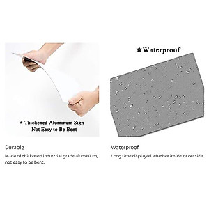 Locmorly Aluminum Sign, Laundry Symbols Guide Sign, 8x12 Inch, Guide Plaque for Laundry Room Decor