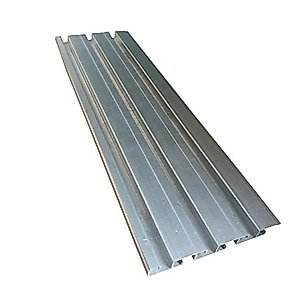 FixtureDisplays® 24" L x 5"W Double Sided Slatwall Aluminum Slatwall Panel Merchandising Slatwall Metal Board 11561-SLATWALL-NPF-SL