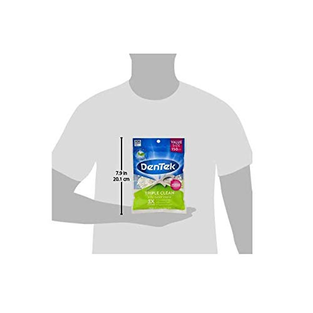 DenTek Triple Clean Floss Picks | No Break Guarantee | 150 Count