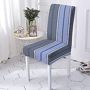 Simple Striped Dining Table and Chair Cover backrest Integrated seat Cover Restaurant Anti-Dirty Removable Chair Cover DD3 2pcs