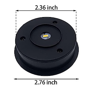 2 Pack Replacement Solar Light Parts Solar Light Replacement Top for Outdoor Hanging Lanterns Top Size 2.76 inches, Bottom Size 2.36inches Compatible Lantern Diameter is 2.36''-2.7''