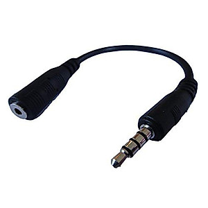ienza 2.5 mm Female to 3.5 mm Male 4 Poles Jack Stereo Adapter for Latest Smartphones, Tablets, PCs, Laptops (Please Carefully Read Product Guarantee & Compatibility Information Before Buying)