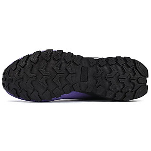 ikunka Men'S Fashion Sneakers Lightweight Breathable Walking Shoes Tennis Cross Training Shoe Non Slip Trail Running Shoes（Purple 14）