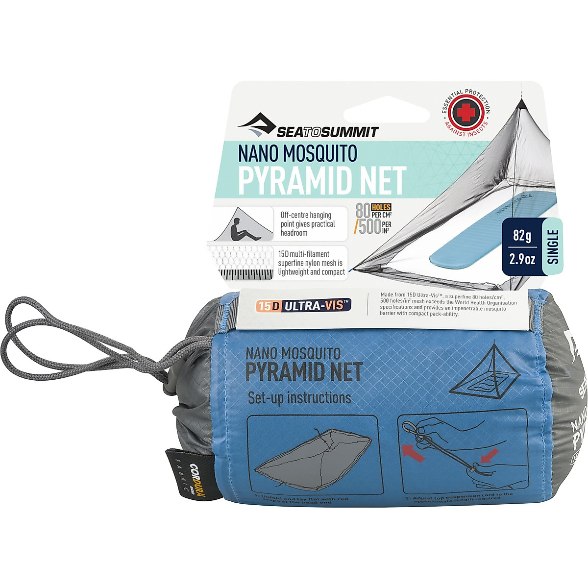 Sea to Summit Nano Pyramid Net Ultralight Shelter, Single