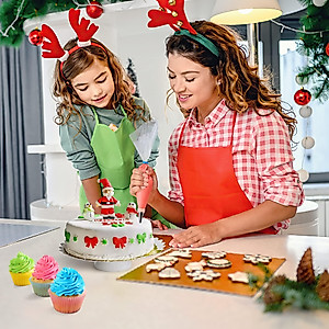 Piping Bags Disposable 100pcs, firstake 12 Inch Thickened Pastry Bags, Anti Burst Frosting Bags, Non-slip Icing Piping Bags and Tips Set for Baking Cupcake, Cookies and Cake Decorating