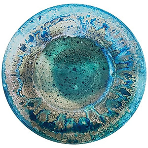 Certified International Radiance Teal Melamine 8.5"Salad/Dessert Plate, Medium, Multicolor, Set of 6