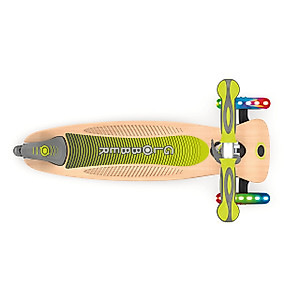 Globber Primo Foldable Wood Lights - Lime Green