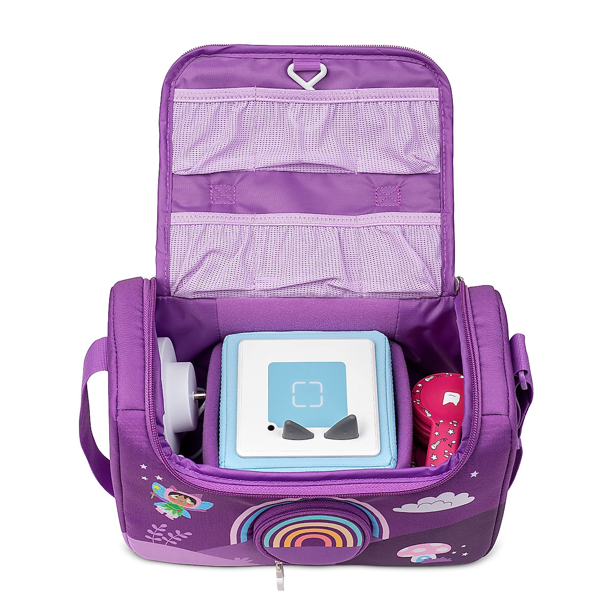 Tonies Listen & Play Bag - Secure Protection for your Toniebox, Headphones, Charging Station, and 6 Characters - Over the Rainbow