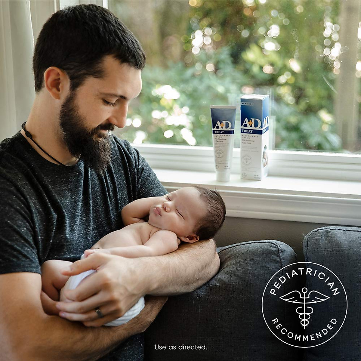 A+D Zinc Oxide Diaper Rash Treatment Cream, Dimenthicone 1%, Zinc Oxide 10%, Easy Spreading Baby Skin Care, 1.5 Ounce Tube, (Packaging May Vary)