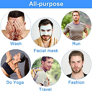 11 Pieces Metal Headband and Sports Headbands, Elastic Headbands Spring Wave Non Slip Hairband Unisex Hair Accessories for Men and Women Running Jogging Yoga Workout Supplies