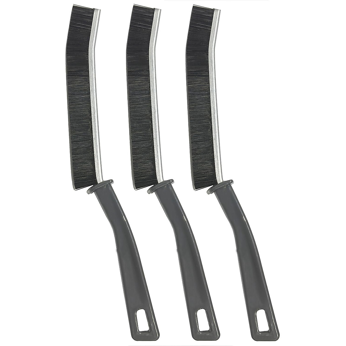 3Pcs Crevice Cleaning Brush, 2024 New Multifunctional Gap Cleaning Brush Tool, Bathroom Kitchen Gap Brush, Grout Cleaner Brush Hard Bristle Crevice Cleaning Brush