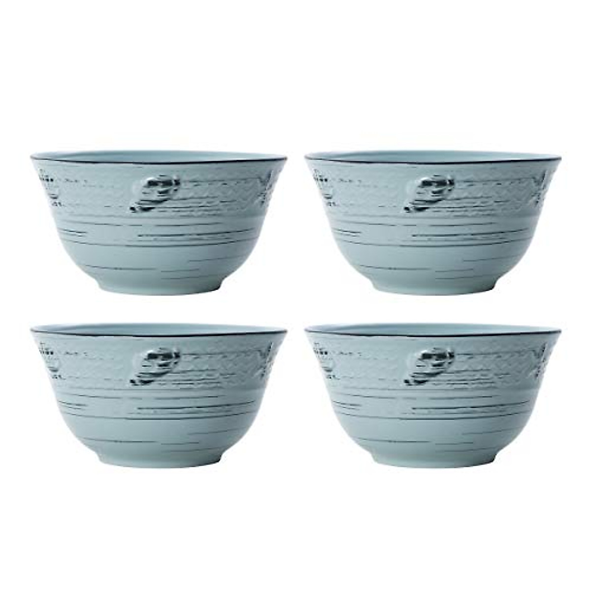 Pfaltzgraff Trellis Coastal 16-Piece Dinnerware Set, teal