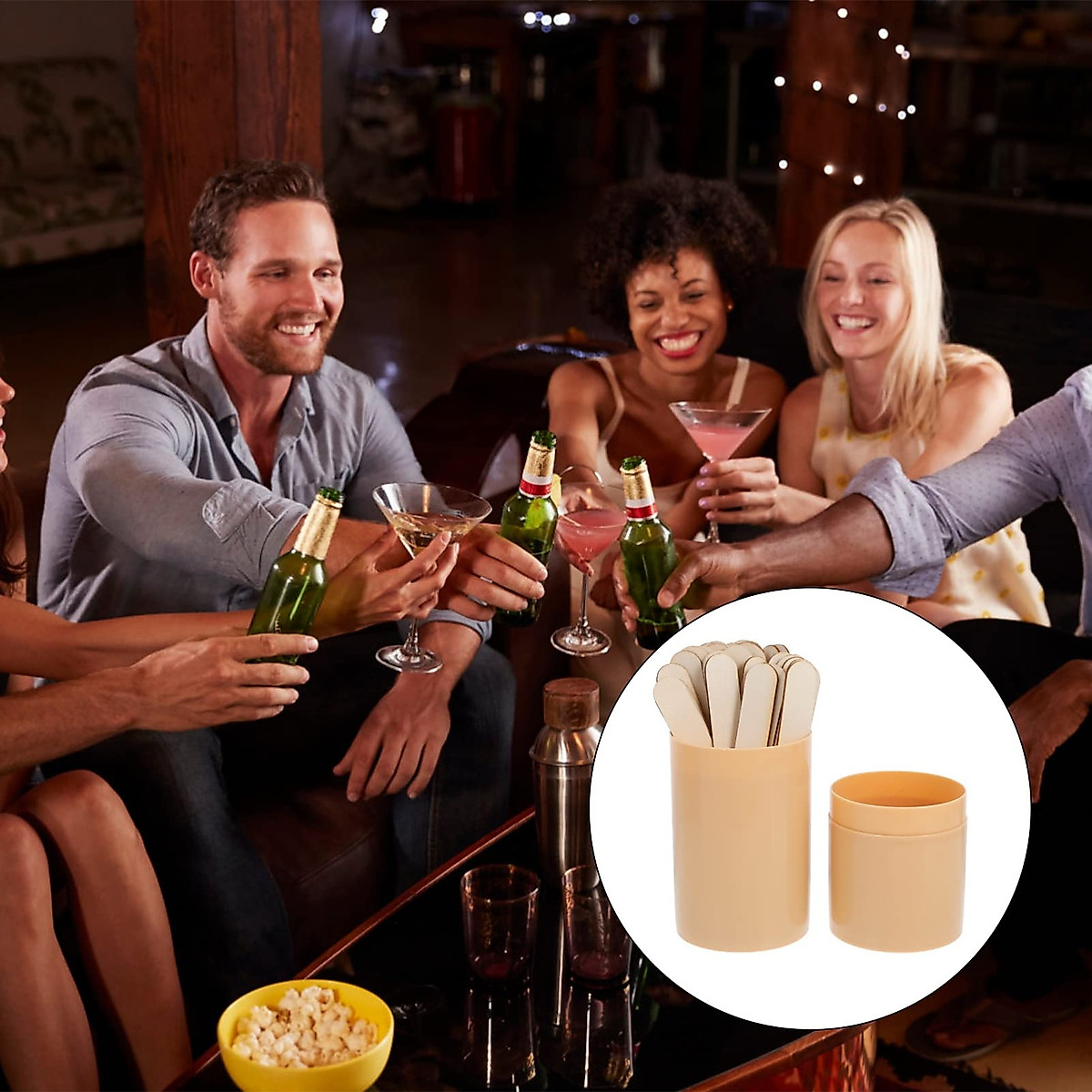 NUOBESTY 1 Set Board Game Bucket Prop Board Game Props Party Board Game Prop Truth-Word Board Game Prop