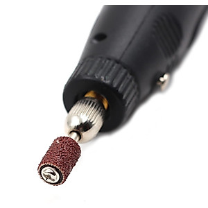 Driak 100 pics 1/4"/6.35mm Drum Sanding Sand 80 Grit Sanding Drum Sanding Sleeves Sander Mandrels Drum Fit Includes 2 Rubber Drum Mandrels