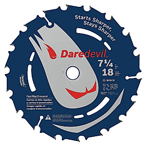 Bosch DCB718P25 7-1/4-Inch by 18T Fast Cut Circular Saw Blade, 25-Pack
