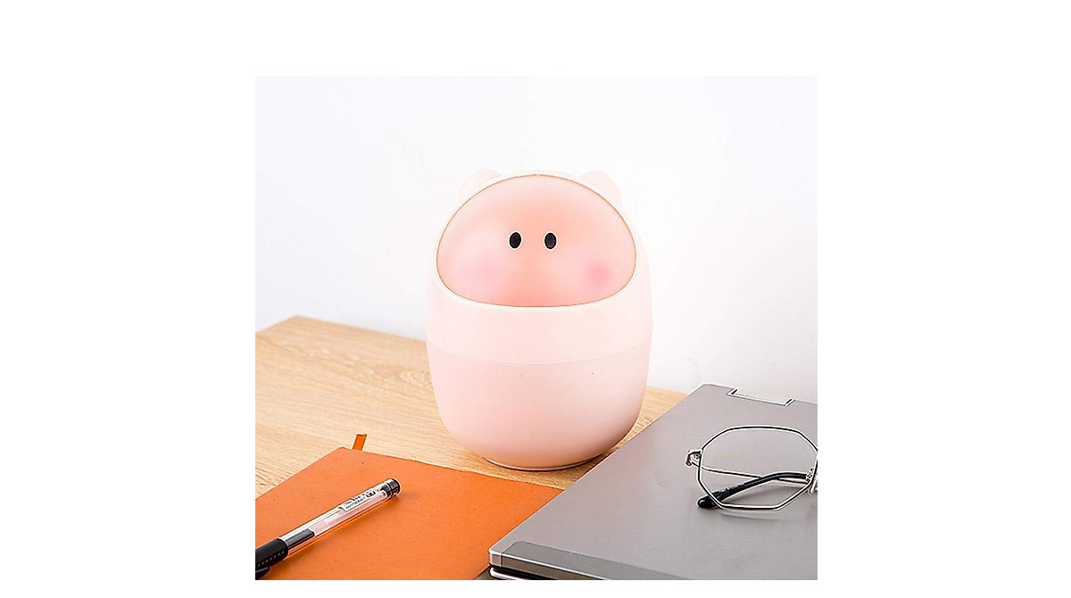 Cute Mini Trash Bin for Desk - Compact & Functional
