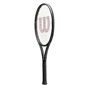 Wilson Pro Staff 26 V13.0 Youth Tennis Racket, Carbon Fibre, Black, WR050410U