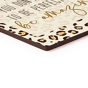 Perfect to Be Amazing Cheetah 2.75 x 2.75 Wood Inspirational Refrigerator Magnet