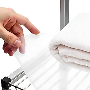 4 Pack of Shelf Liner Measure 11.75” x 47” which Fits 12" x 48" Wire Shelf and Closet Transparent, Clear Matte Finish, Durable, Non-Adhesive and Unrolled Flat Shelf Liners