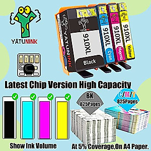 YATUNINK Remanufactured Ink Cartridge Replacement for HP 910 XL 910XL Ink Cartridges Combo Pack 3YL65AN 3YL62AN 3YL63AN 3YL64AN for HP OfficeJet 8035 OfficeJet 8028 8025 8022 8020 Printer(4 Pack)