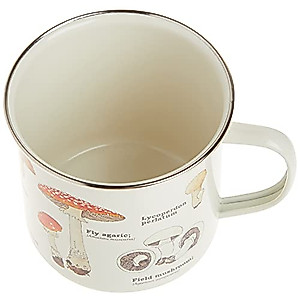 Gift Republic GR270058 Mushroom Enamel Mug, Multi, 500 milliliters