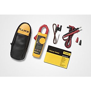 Fluke 324 True-RMS Clamp Meter with Temperature & Capacitance, Measure AC Current Up To 400 A and AC/DC Voltage Up to 600 V, Includes Backlit Display, Measure Resistance Up To 4000 Ohms