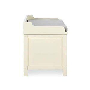 Linon Micah White Storage Bench