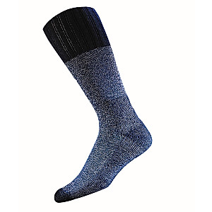 Thorlos Unisex TWW Western Thick Padded Crew Sock, Navy, Medium