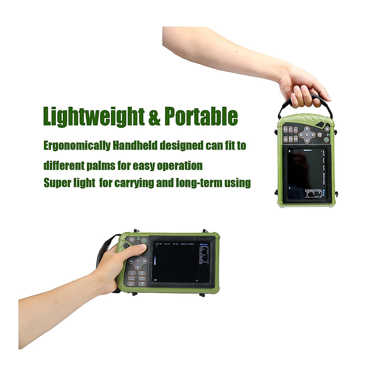 Dawei Vet Ultrasound Machine Portable Veterinary Handheld Scanner B-Ultra Sound with 3.5MHz Probe for pregnancy Pig,Sheep,dog,cat use