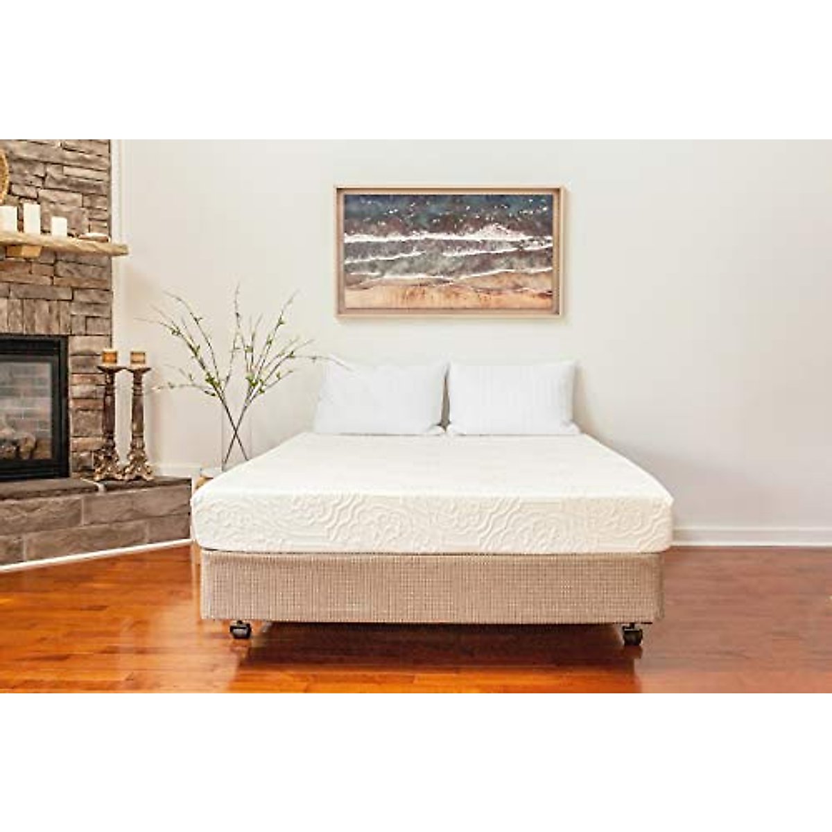 Excel Sleep 8" Graphite Infused Memory Foam Mattress - Handcrafted in The U.S.A. (66 x 80 - Olympic Queen)