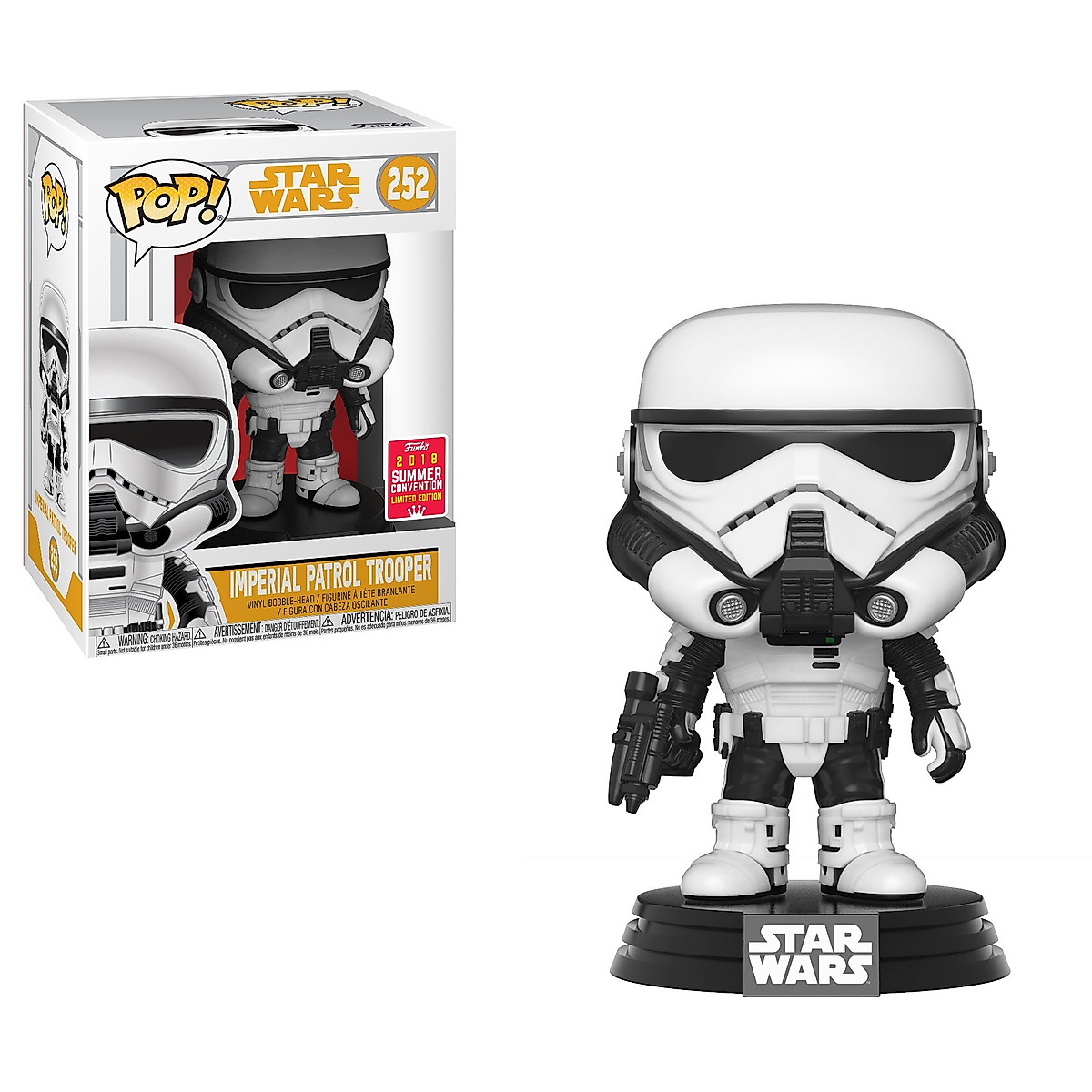 Funko Pop Star Wars Solo, Imperial Patrol Trooper Summer Convention Exclusive Collecitble Figure, Multicolor (27009)