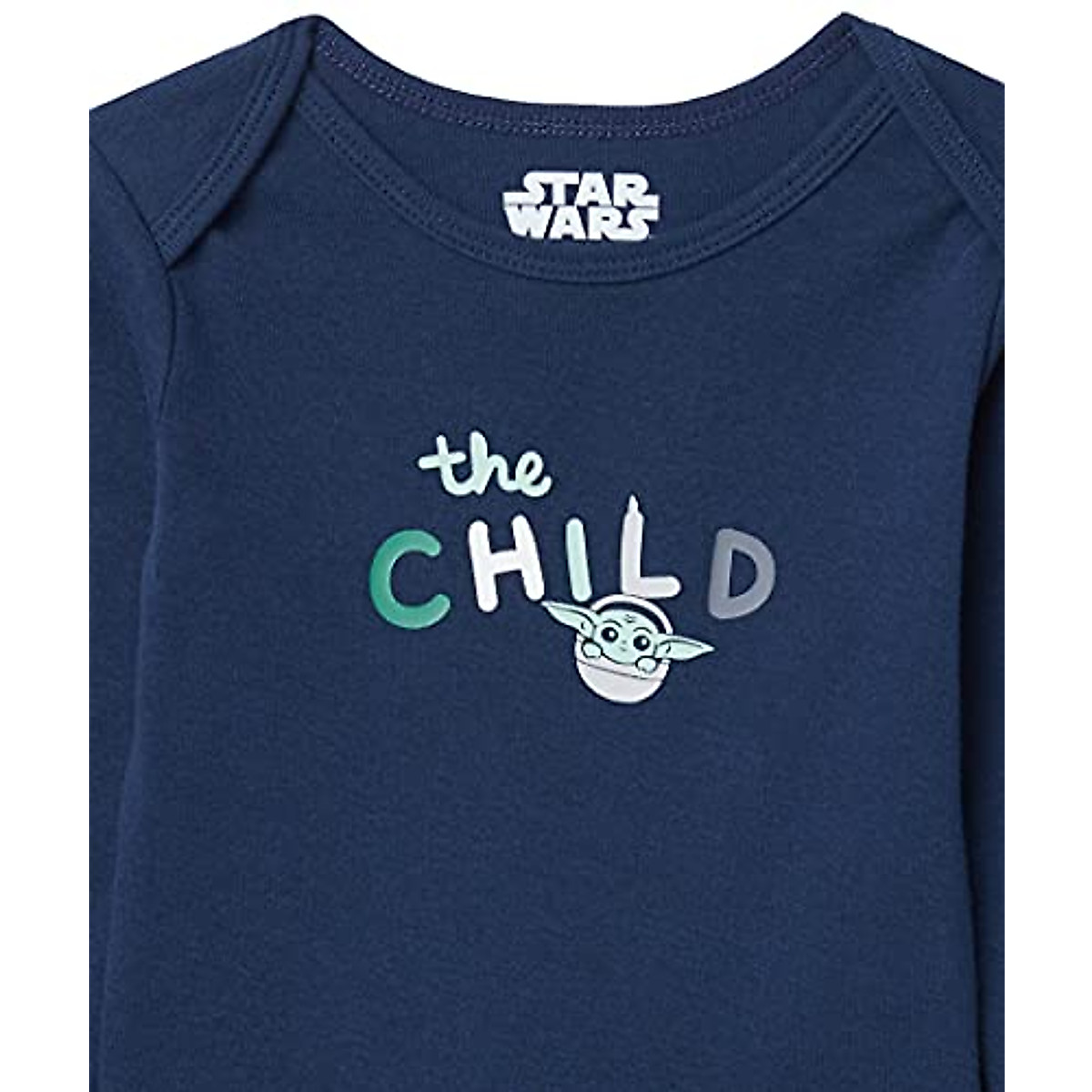 Amazon Essentials Disney | Marvel | Star Wars Unisex Babies' Long-Sleeve Bodysuits, Pack of 5, Star Wars Child, 3-6 Months