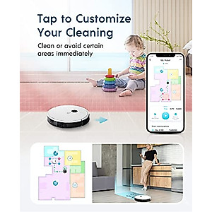 Yeedi vac Robot Vacuum with Advanced Mapping, 3000Pa Powerful Suction,Virtual Boundary, Carpet Boost, App ControlIdeal for Hard Floor, Carpet and Pet Family k650 Upgraded