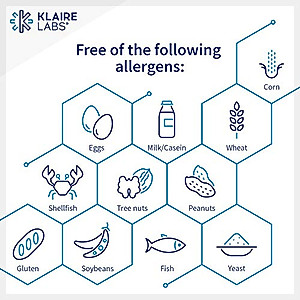 Klaire Labs L-Lysine - 500 Milligrams Essential Amino Acid Support for Immune Health & Collagen Formation, Hypoallergenic & Dairy-Free (100 Capsules)