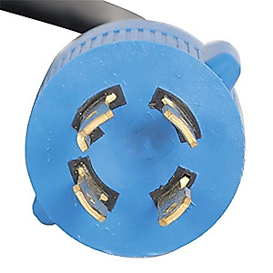 labwork 30A Generator Cord 25FT and Pre-Drilled Power Inlet Box Combo Kit L14-30P to L14-30R Generator Cable with L14-30P Generator 4 Prong