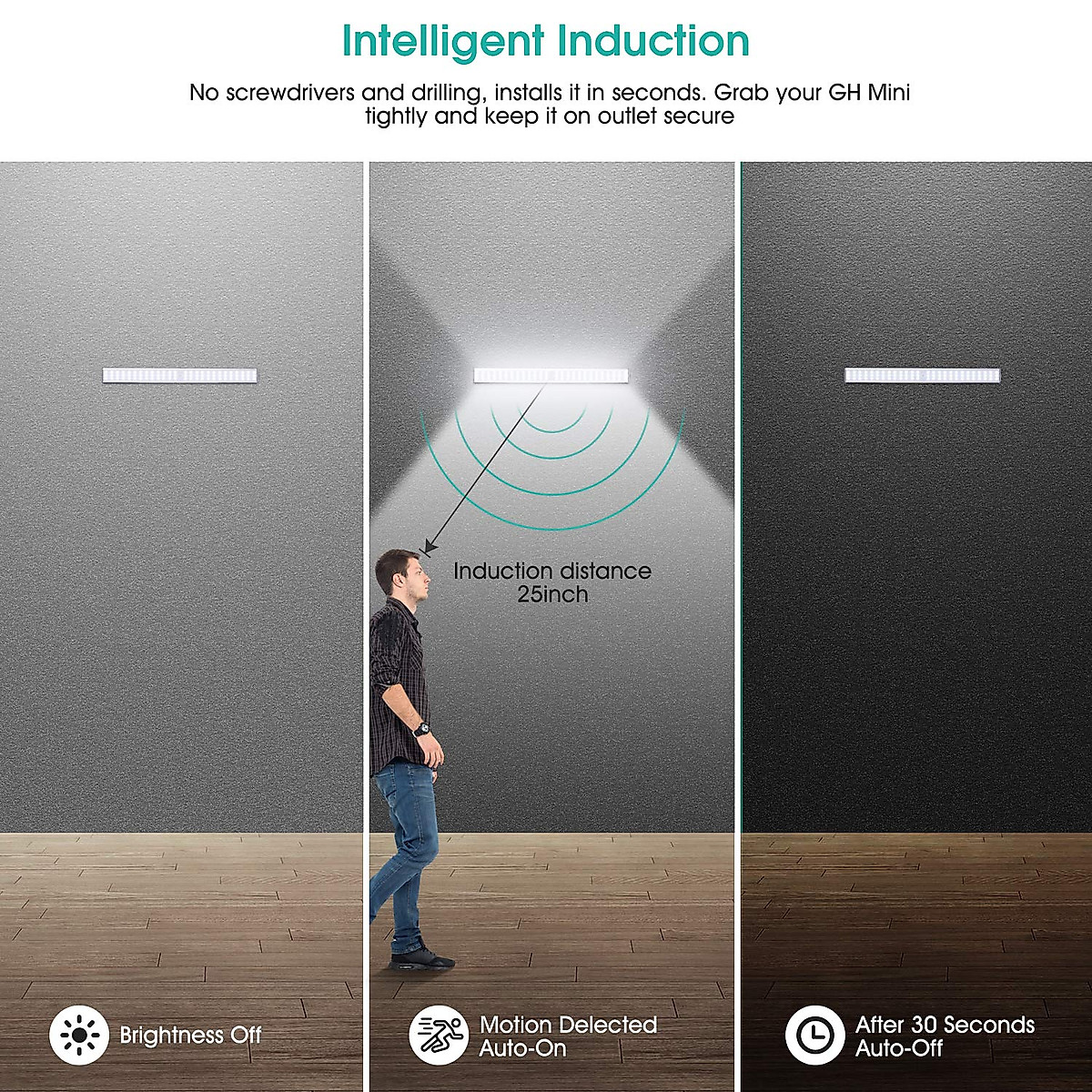 YIGER 78 LED Closet Lights (2 Pack), Under Cabinet Lighting, Rechargeable LED Night Light, Motion Activated. Ideal for Closet, Cabinet, Kitchen,Wardrobe,Cupboard,Hallway,Pantry,etc