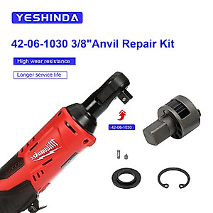 YESHINDA 3/8 inch 42-06-1030 Ratchet Head Anvil Repair Kit Fit for Milwaukee 2457-20,2457-21 M12 Spanner-Tool