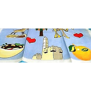 Judaica Place Apron Colorful with Israel Pictures