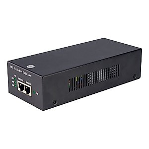 CENTROPOWER High Power Gigabit PoE Injector 90W，Ethernet Switch PoE+ Injector Adapter，10/100/1000Mbps，IEEE 802.3af/at/bt Compliant, Up to 100M(328 feet)