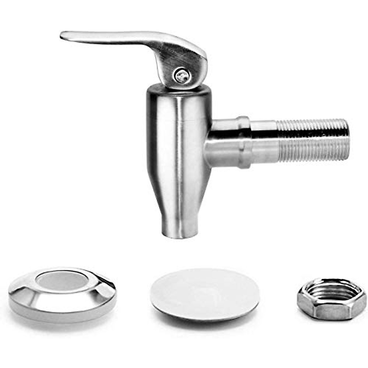 DOZYANT Beverage Dispenser Push Style Spigot,Stainless Steel Polished Finished, Water Dispenser Replacement Faucet, fits Berkey and Gravity Filter systems