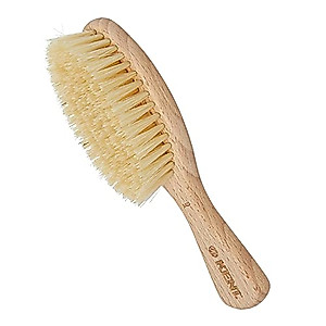 Kent Baby Soft Bristle Beechwood Brush with Canvas Travel Pouch - BA29