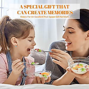 Mom’s Fruit Spoon-Mom Christmas Gifts from Daughter&Son，Serrated Grapefruit Spoon Birthday Gifts for Mom，Mother's Day Mom Gift from Daughter，Christma Thanksgiving Day Mom Grapefruit Spoon Gift