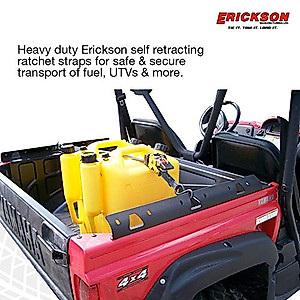 Erickson 34416 Pro Series Black 2" x 10' Retractable Ratcheting Tie-Down Strap