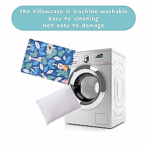 Gina Era Toddler Pillowcase,(2 Pack) 100% Cotton Pillowcase, Size:14 * 19 inch,Fits Kids Pillows Sized 13 x 18 or 12 x 16 - Machine Washable (Style4)