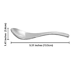 ERCRYSTO Stainless Steel Spoon, Soup Spoon, Coffee Spoon, Desert Spoon, etc. Light Weight and Small Size Especially Suitable for Toddlers, Children, Espresso etc. (2PCS)