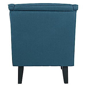 Signature Design by Ashley Clarinda Contemporary Tufted Wingback Accent Chair, Blue